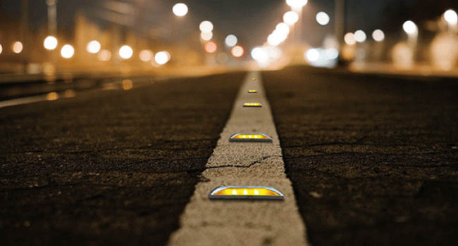 What are cat's eye road studs and how do they work?